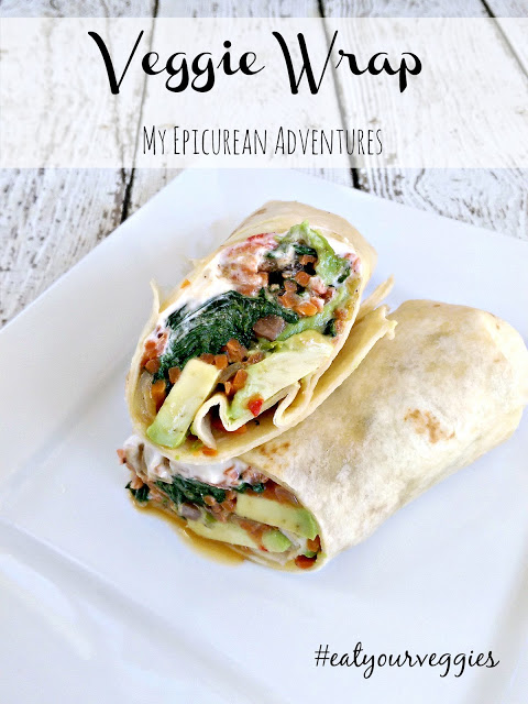 Weekend Veggie Wrap - My Epicurean Adventures