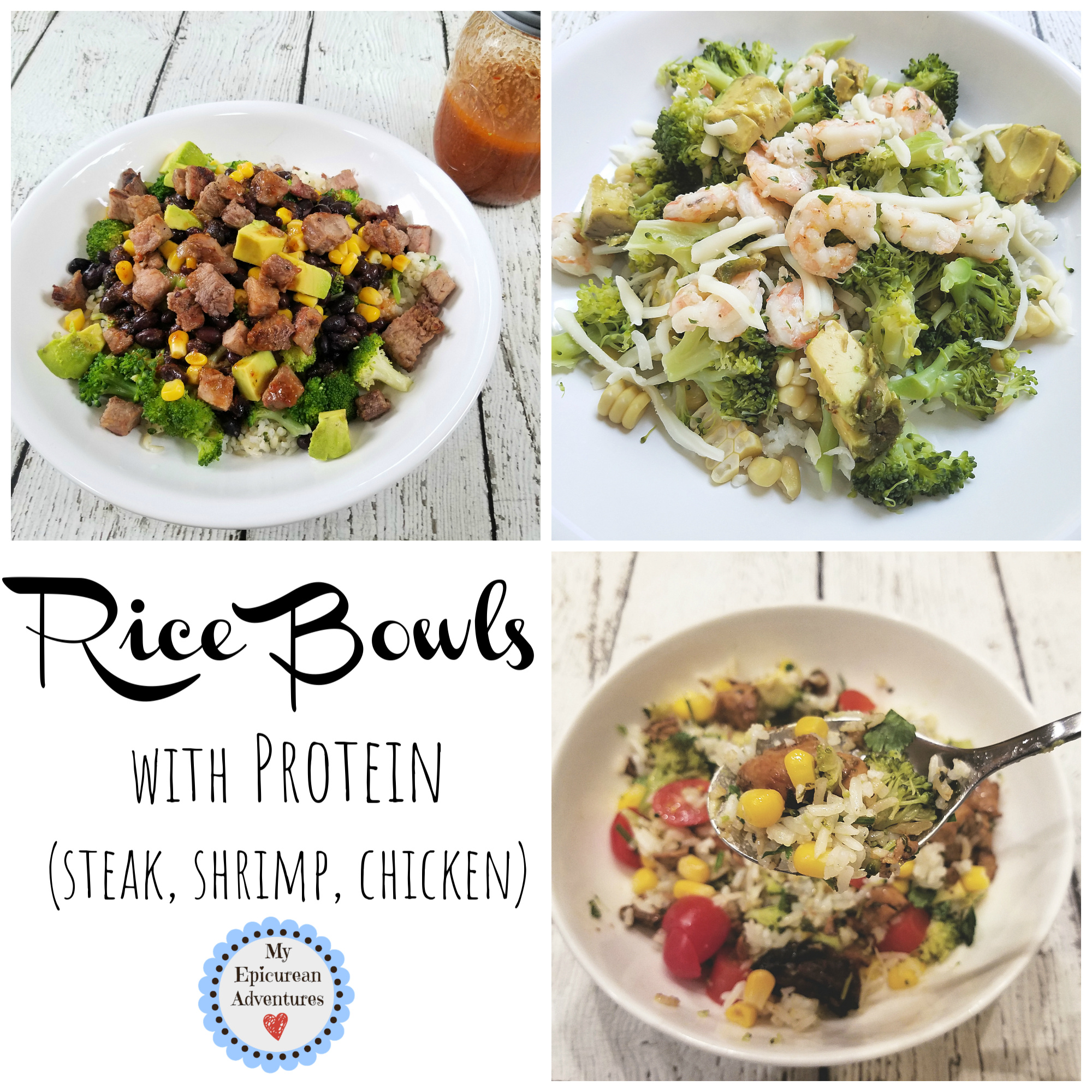 Rice Bowls with Protein - My Epicurean Adventures